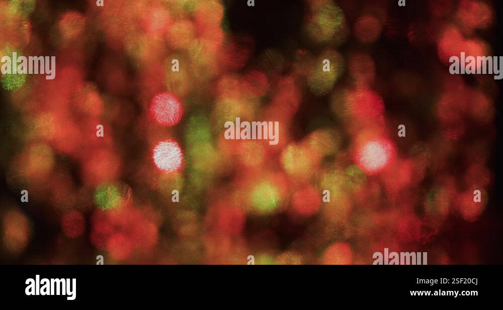 Panorama bokeh of multicolored blinking lights. Unusual bokeh texture ...