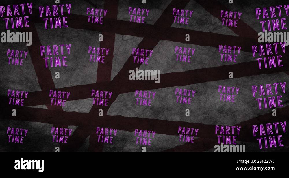 Animation party time text in Stock Videos & Footage - HD and 4K Video ...