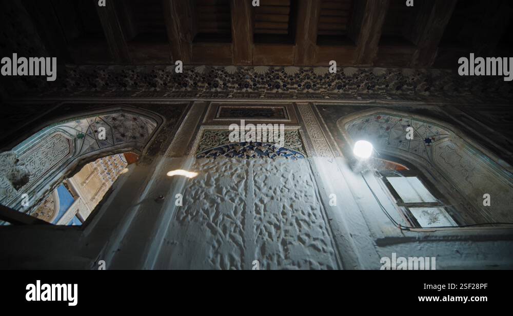 Bukhara city, Uzbekistan inside of old house decor. 3 of 10 Stock Video ...