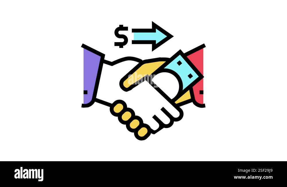 corruption law dictionary color icon animation Stock Video Footage - Alamy