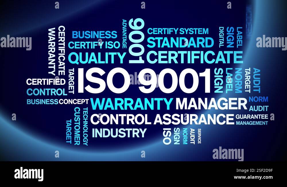 ISO 9001 animated word cloud,design animation kinetic typography ...