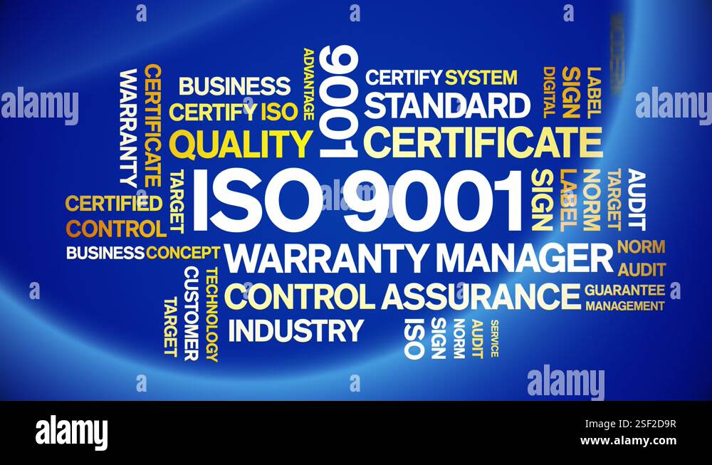 ISO 9001 animated word cloud,design animation kinetic typography ...