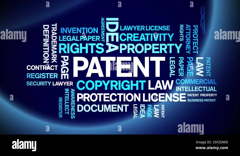Patent animated word cloud,design animation kinetic typography seamless ...