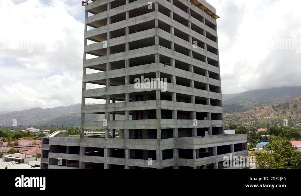 Construction of new multi-story high rise building structure in ...