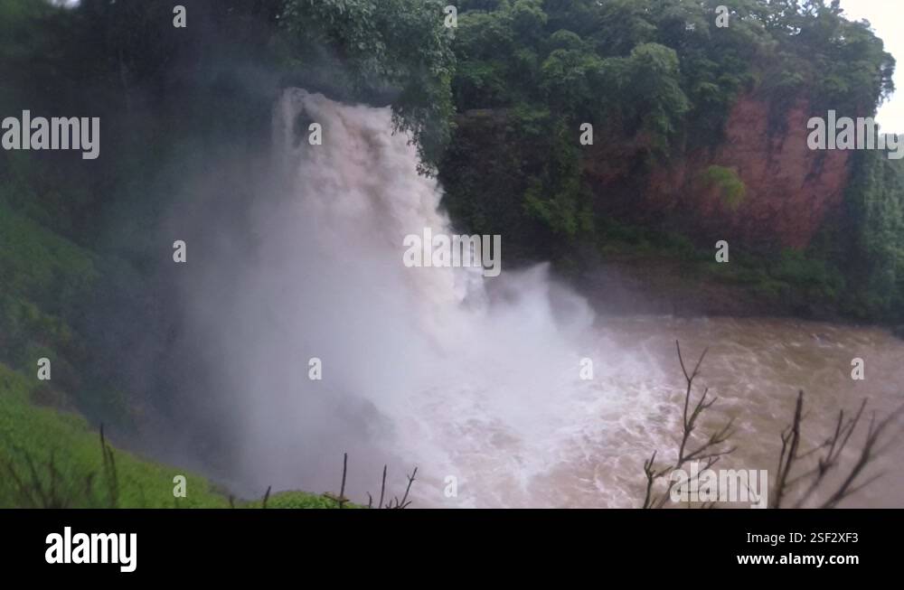 Harvalem(arvalem) Waterfalls in monsoon, goa, India. This well known ...