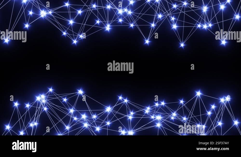 Moving blue star plexus pattern looping 3D animation Stock Video ...