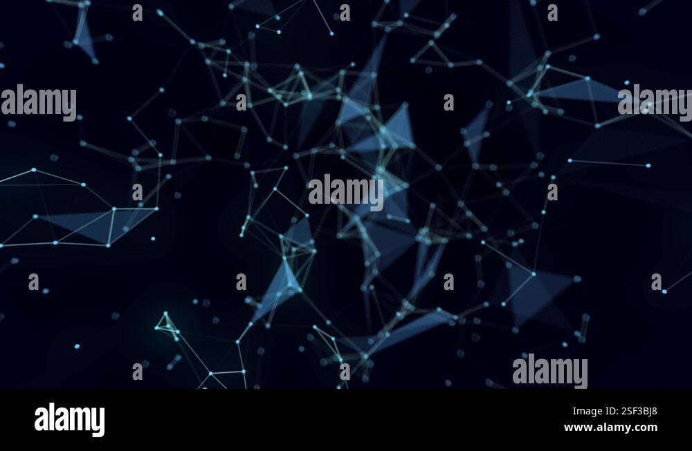 Animated abstract simple plexus background with molecule-like geometric ...