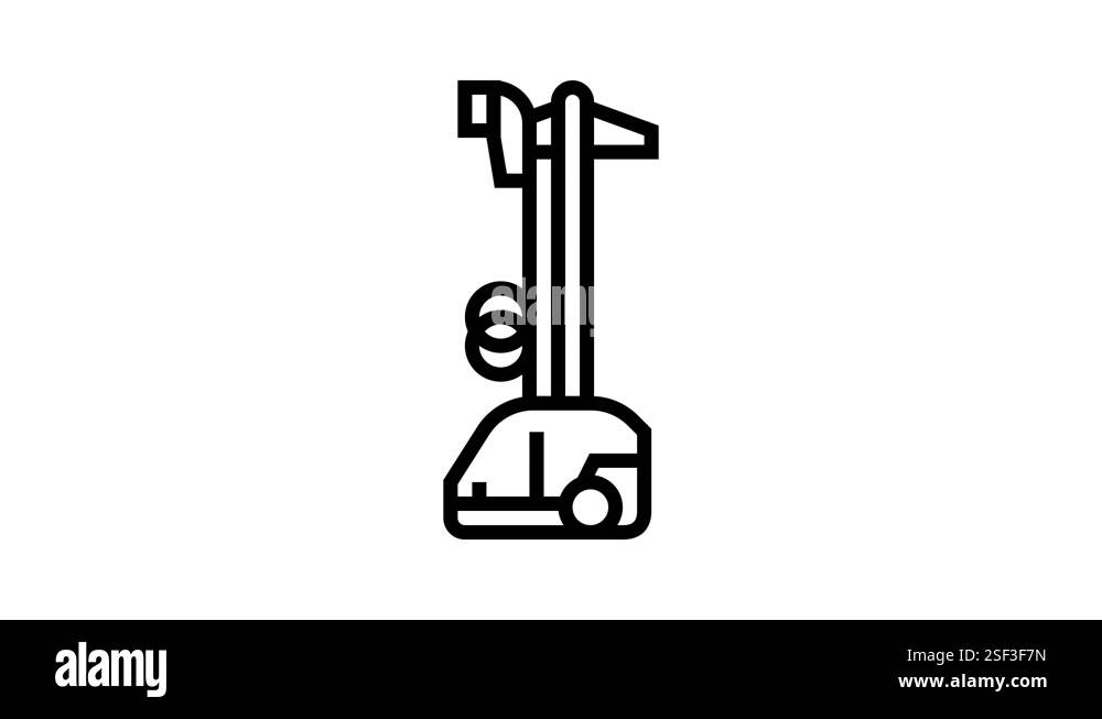 steam equipment line icon animation Stock Video Footage - Alamy