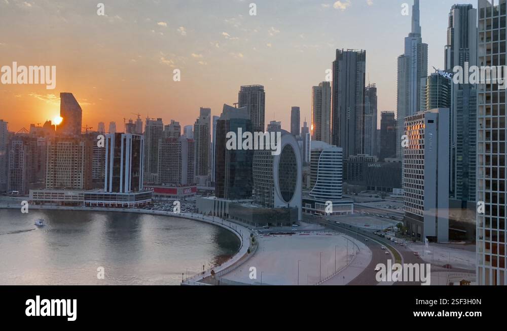 Dubai skyline timelapse sunset city Stock Videos & Footage - HD and 4K ...