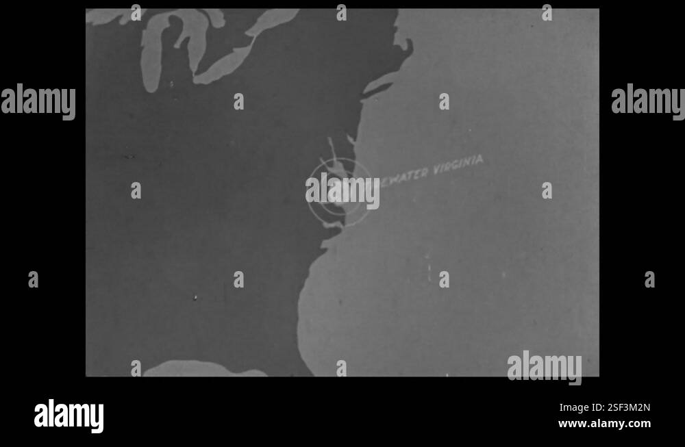 1940s: Map is labeled "TIDEWATER VIRGINIA" and "HAMPTON INSTITUTE ...