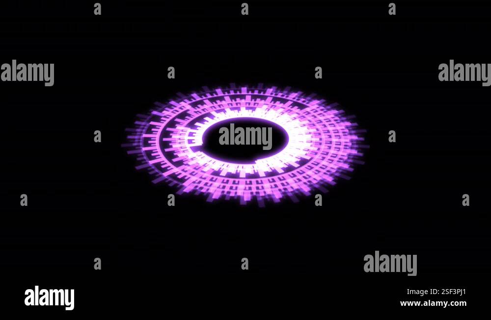 3D Arc Offset Tribal Ripple Purple X60 Degrees Small VJ Loop Animation ...