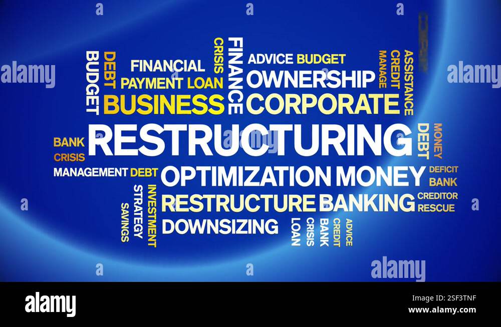 Restructuring animated word cloud,animation kinetic typography seamless loop Stock Video Footage ...