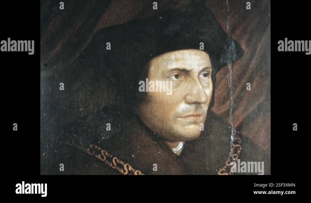 1500s: Painting of Thomas More, zoom in. Drawing of William Shakespeare ...