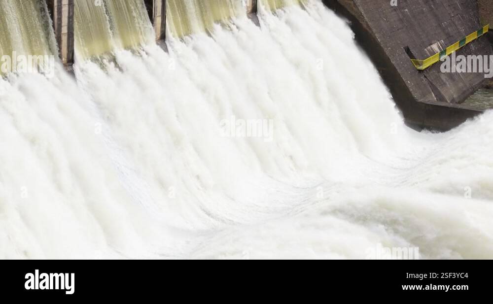 Hydroelectric power plant, slow motion Stock Video Footage - Alamy