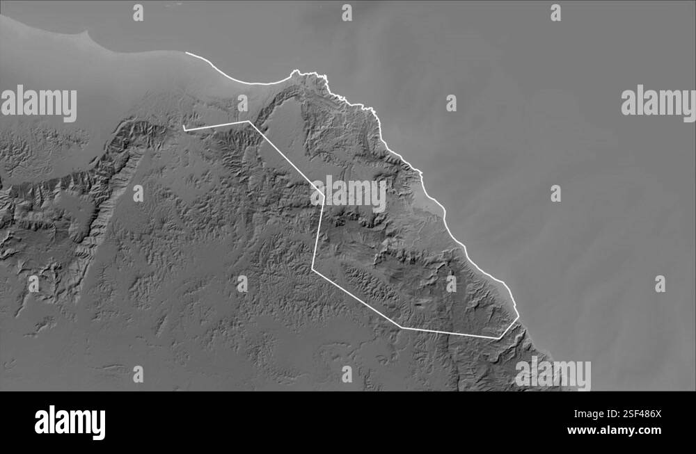 Muscat, Oman, extruded. Grayscale Stock Video Footage - Alamy