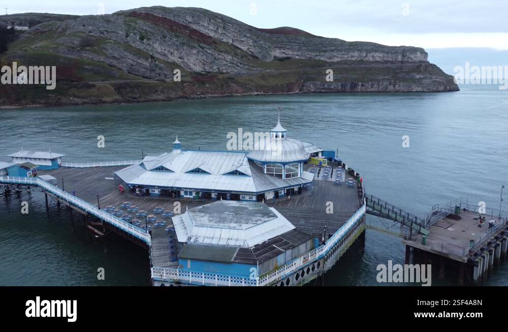 Llandudno pier historic Victorian wooden boardwalk seaside landmark ...