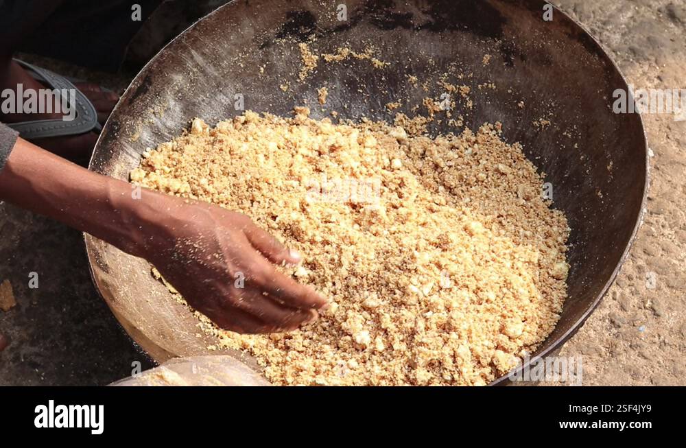 Mixing Sesame Seeds, Kaju Badam Moonfali Mawa Malai Mungfali Nuts Mava ...