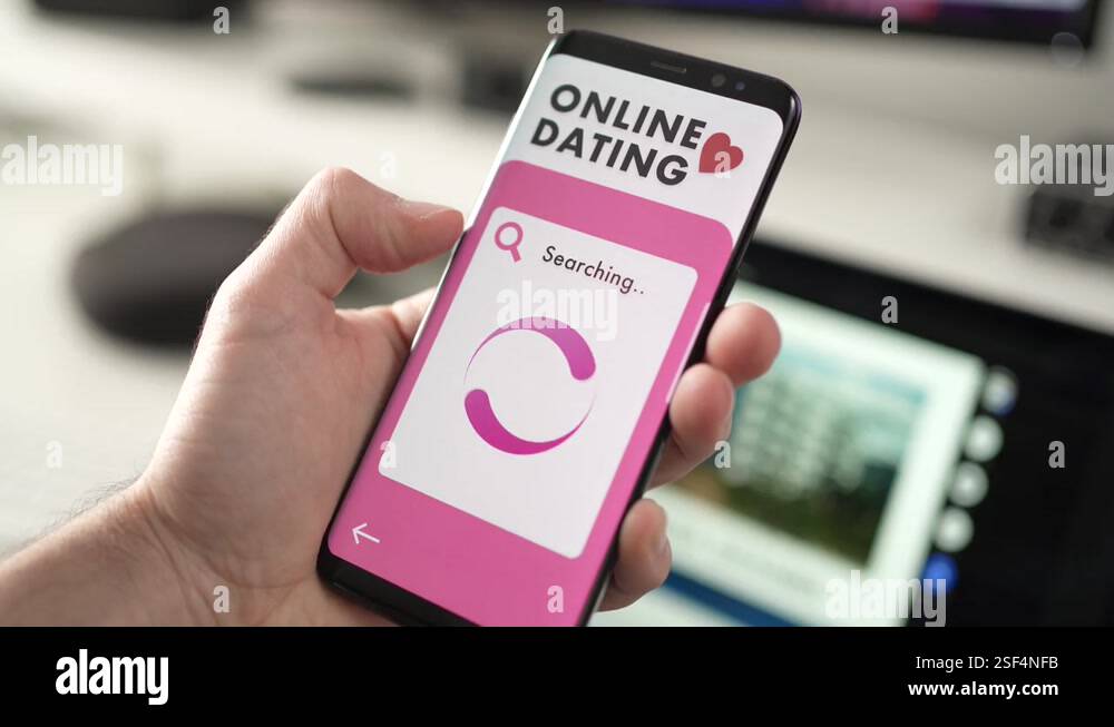 Online Dating App on a Smart Phone Mobile Device Stock Video Footage ...