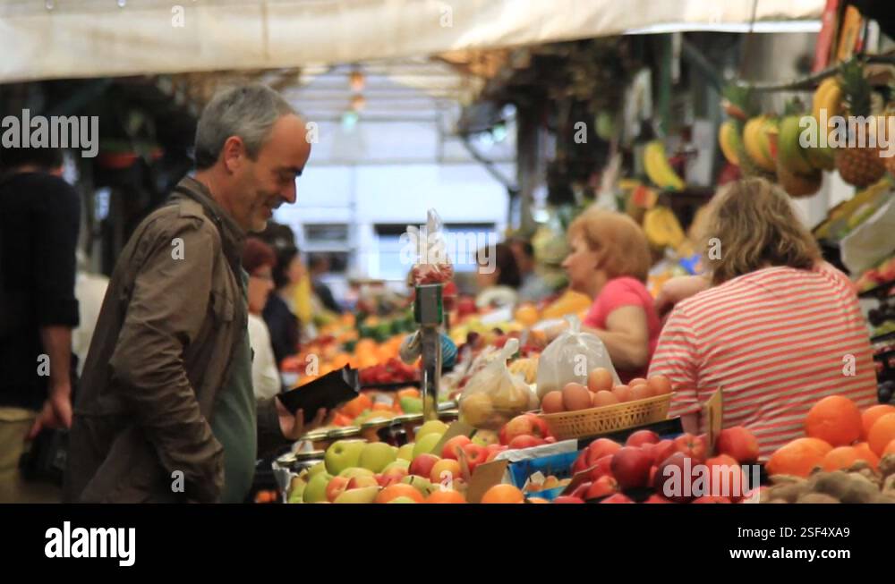 Porto, Portugal - Apr 2014 : Bolho market in the centre of Porto with ...