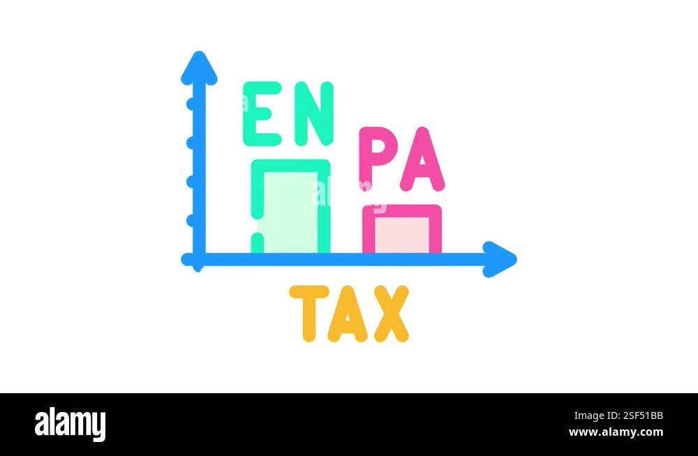 infographic tax color icon animation Stock Video Footage - Alamy
