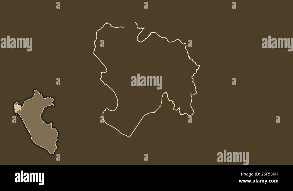 Piura, Peru, extruded and isolated. Physical Stock Video Footage - Alamy