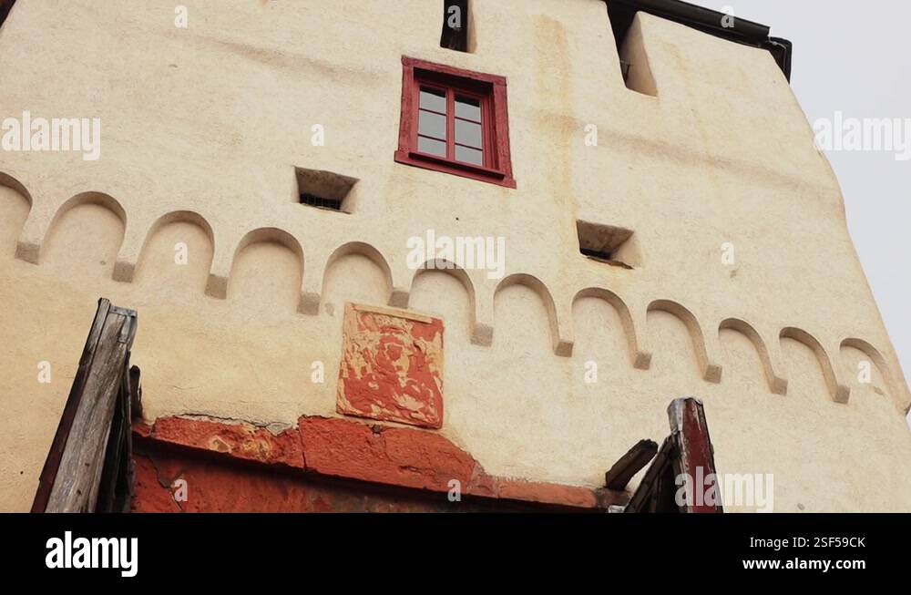 Exterior facade of Marksburg Castle, Braubach, Germany, Rhine Gorge ...