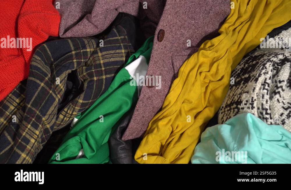 Recycle Textile Waste. Fashion industry textile waste problem Stock ...