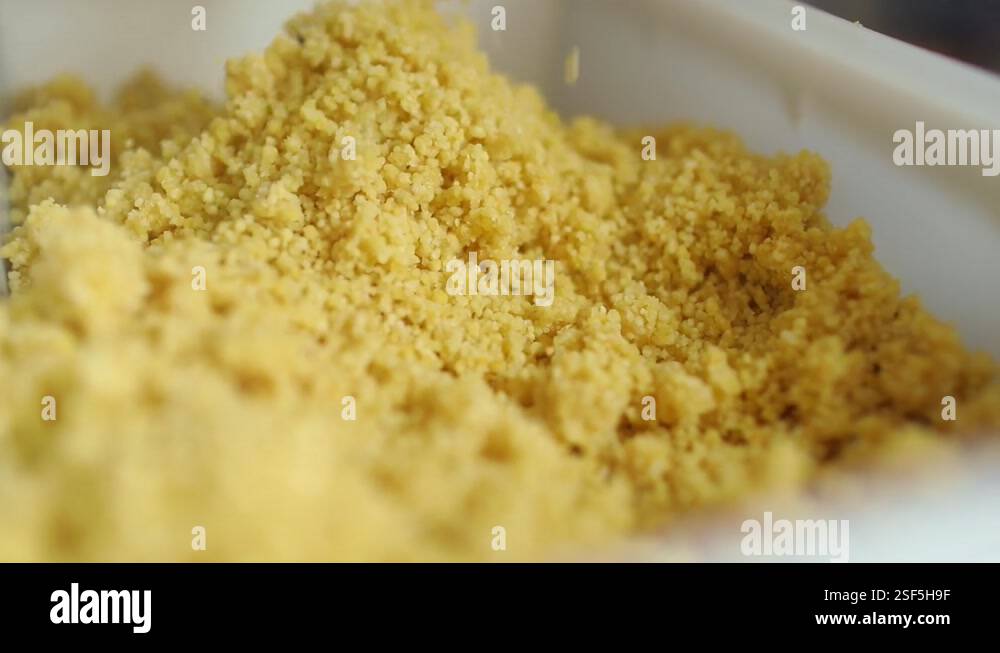 Couscous fresh and ready to serve - made from organic ingredients Stock ...