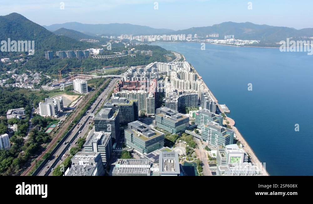 Hong Kong Science Park with Charles K. Kao auditorium unique shaped ...