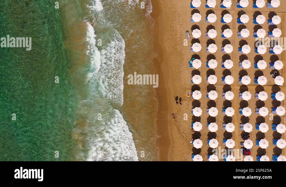 Concept of summer vacation. View from above, stunning aerial view of an ...