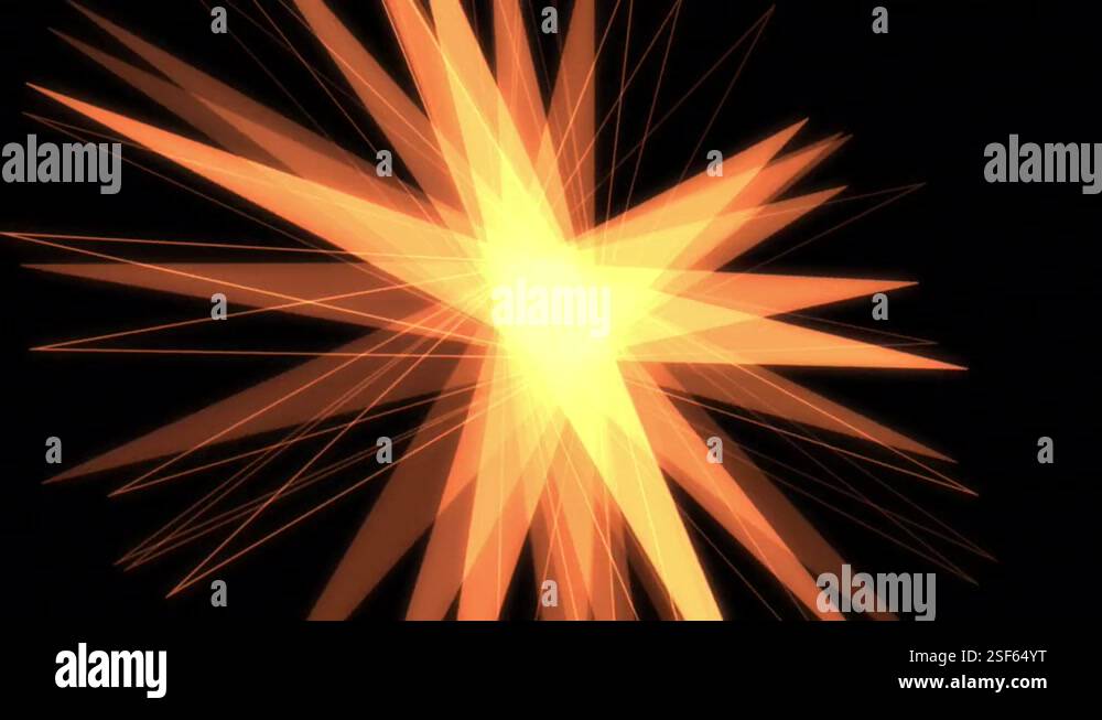 Star Motion Graphics Background Yellow M VJ Loop Animation Background ...