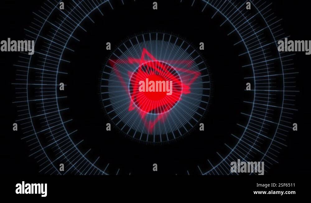 Summoning Circle and Triangle Evil Red S VJ Loop Animation Background ...