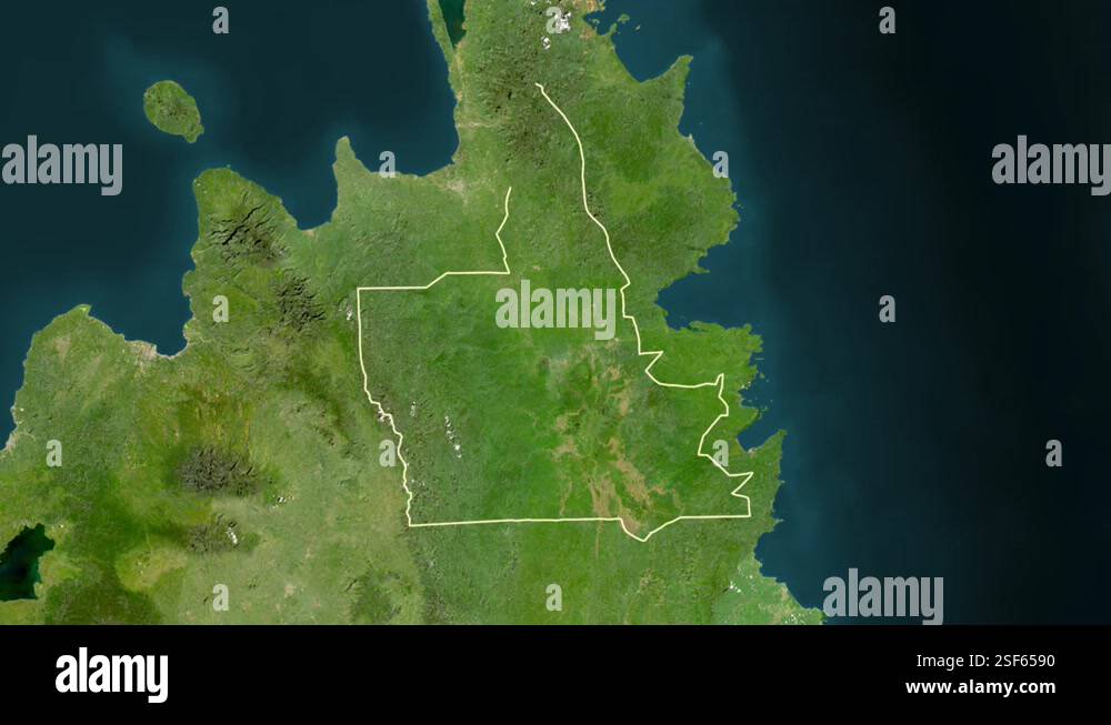 Agusan del Sur, Philippines, extruded. Satellite Stock Video Footage ...