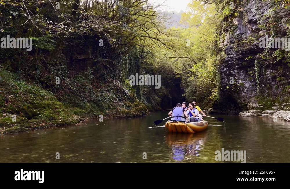 Person riding boat with group of tourists Stock Video Footage - Alamy