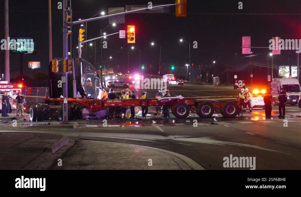 serious crash left many people hurt. Firefighters put out a fire that ...