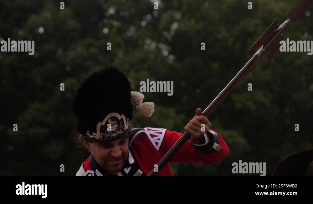 British Redcoats Charging into 1775 Battle of Bunker Hill ...