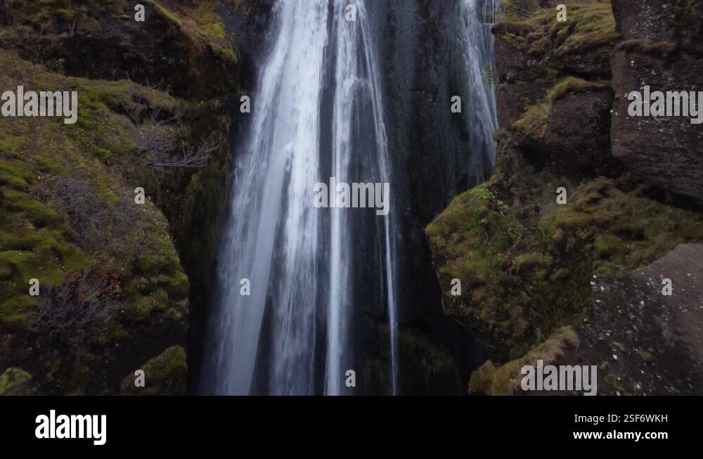 Waterfall concept, freedom or travel conceptual video Stock Video ...