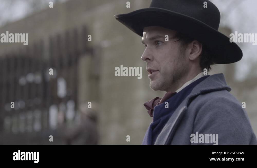 Portrayal of Texian Defenders of the Alamo circa 1836 - Travis reads a ...