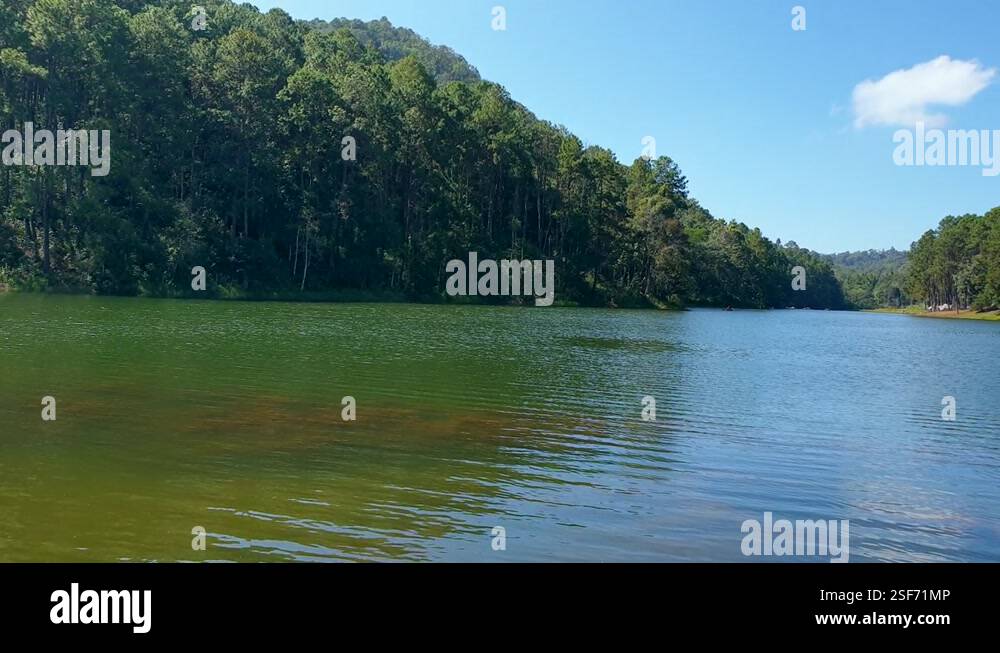 Pang Oung, Mae Hong Son, Thailand national park reservior lake lush ...