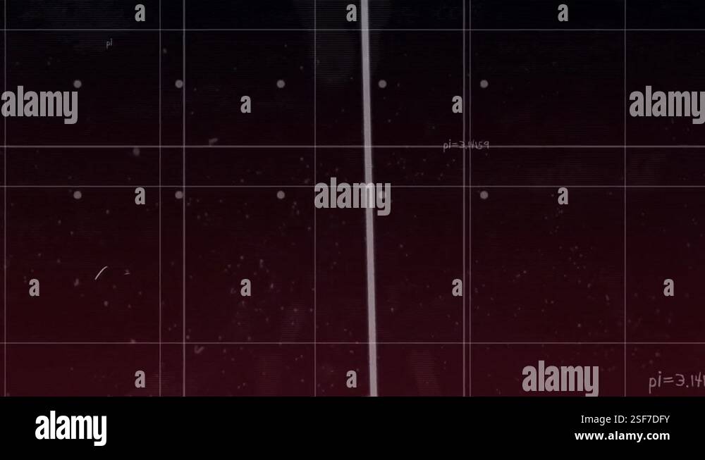Animation of mathematical equations over black background Stock Video ...