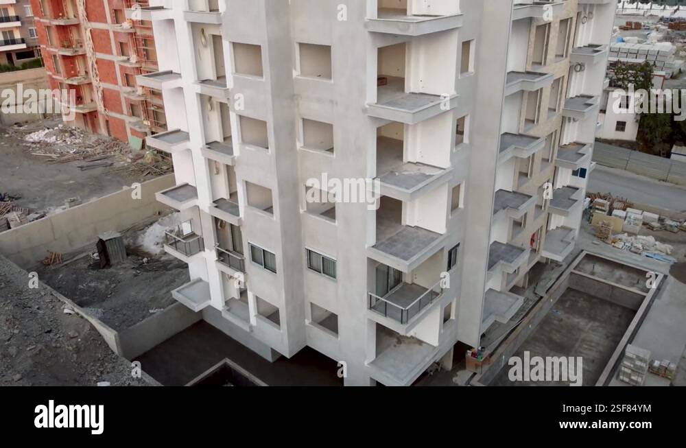 Unfinished high rise building concrete Stock Videos & Footage - HD and ...