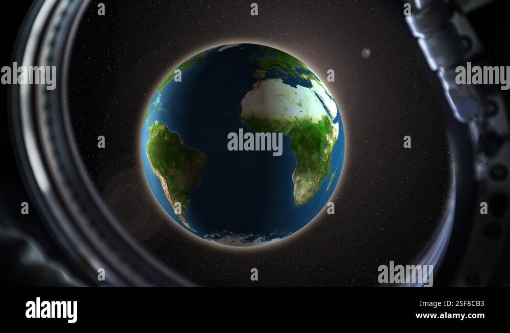 Departure from Earth on a spaceship. a sharp hyper-jump in space. The ...