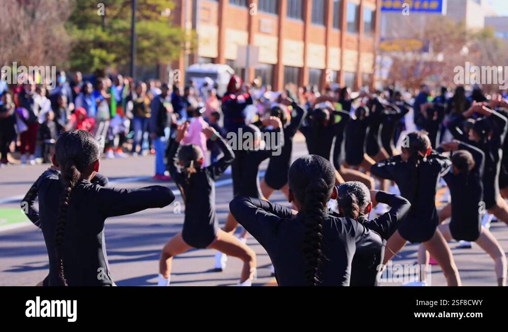 Marching band in the Martin Luther King Jr. Parade Stock Video Footage ...