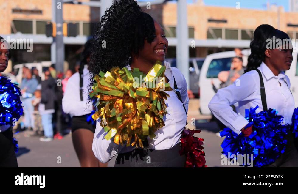 Marching band in the Martin Luther King Jr. Parade Stock Video Footage ...