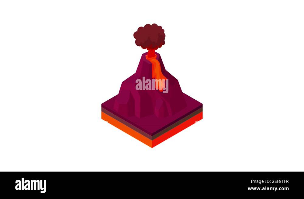 Volcanic earthquake disaster icon Stock Videos & Footage - HD and 4K ...