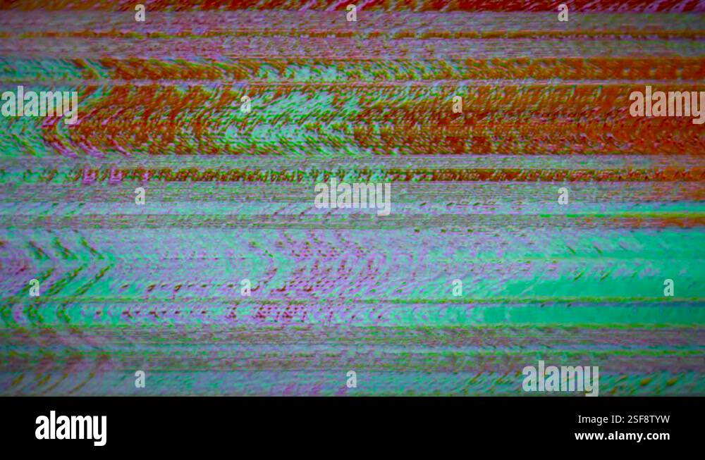 Bad tv effect, glitch, noise, visual video effects, different elements ...