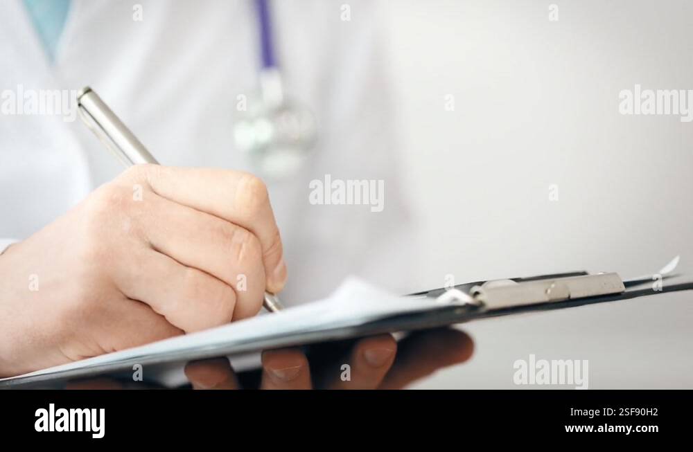 Doctor writing patient notes Stock Videos & Footage - HD and 4K Video ...