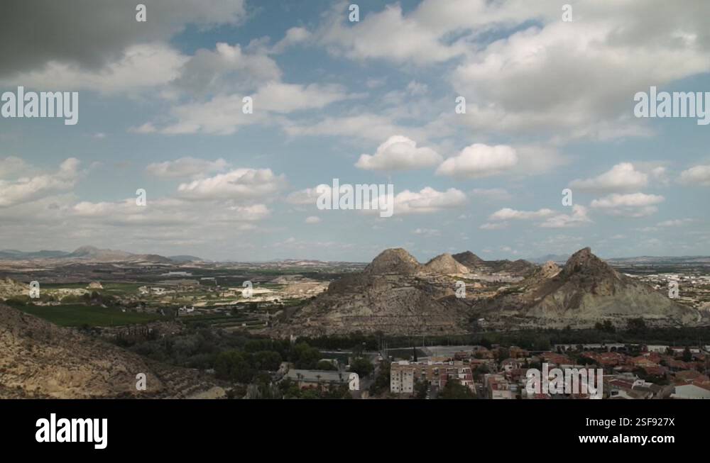 Scenic view of Ricote town in Valley of Ricote, Murcia region, Spain ...