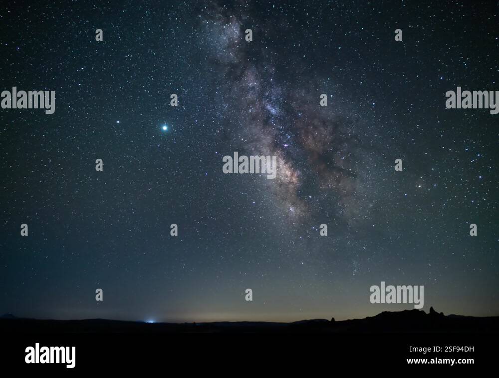 8K Perseid Meteor Shower and Milky Way Galaxy In Trona Pinnacles Mojave ...