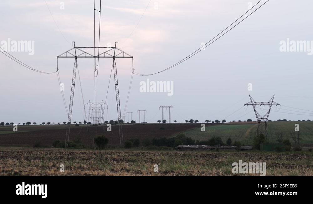 Electric transmission lines on hills Stock Videos & Footage - HD and 4K ...